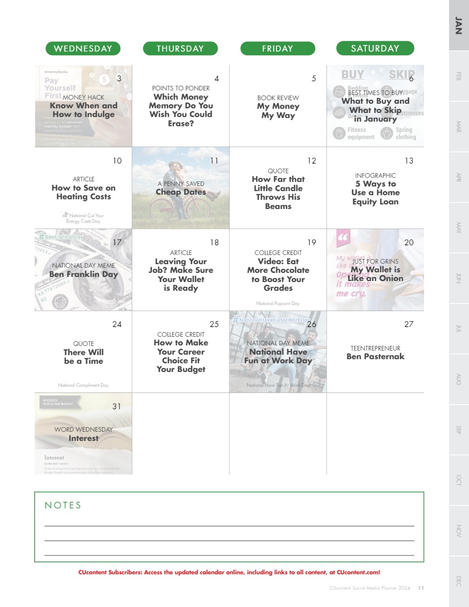 Social Media Planner 2024 - CUcontent - One-Click Social Media for ...
