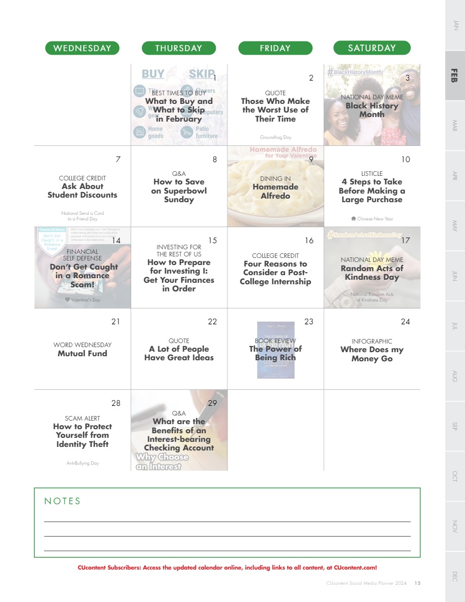 Social Media Planner 2024 - CUcontent - One-Click Social Media for ...