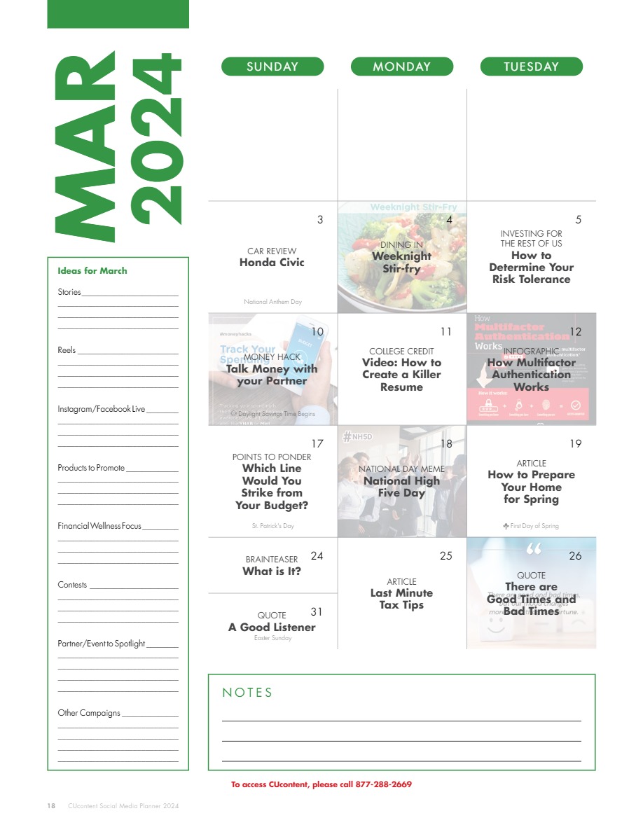 Social Media Planner 2024 - CUcontent - One-Click Social Media for ...