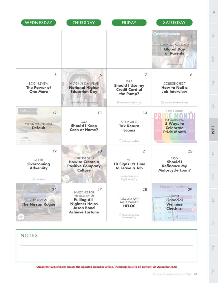 Social Media Planner 2024 - CUcontent - One-Click Social Media for ...