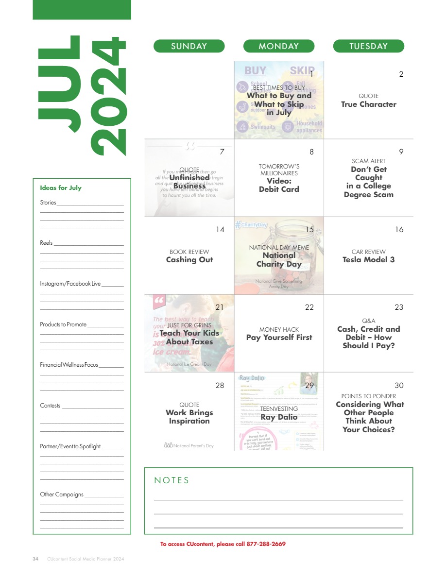 Social Media Planner 2024 - CUcontent - One-Click Social Media for ...