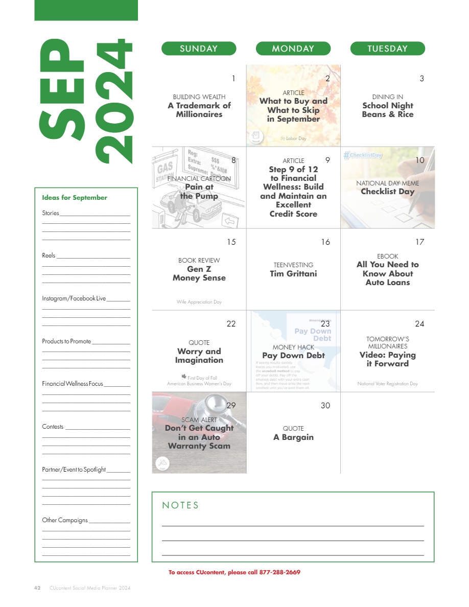 Social Media Planner 2024 - CUcontent - One-Click Social Media for ...