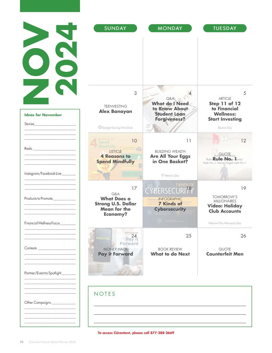 Social Media Planner 2024 - CUcontent - One-Click Social Media for ...